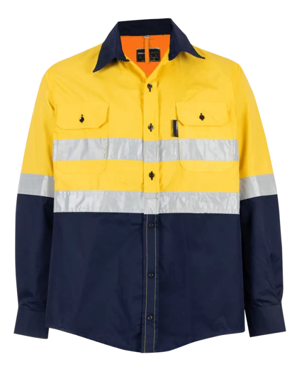 Reflective Shirt Long Sleeve - 100% Cotton