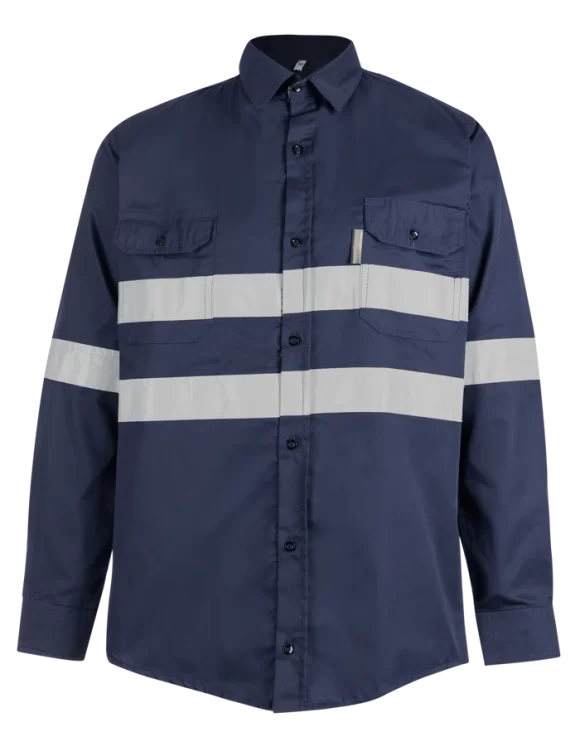 Reflective Shirt Long Sleeve - 100% Cotton